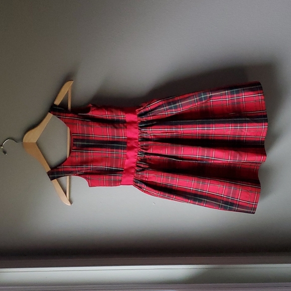 Chaps | Dresses | Girls 7 Chaps Formal Red Plaid Dress | Poshmark